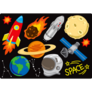 Space Doodle Sticker Sheet