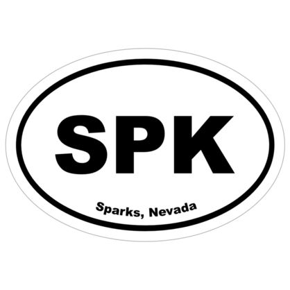 Sparks, Nevada Oval Stickers