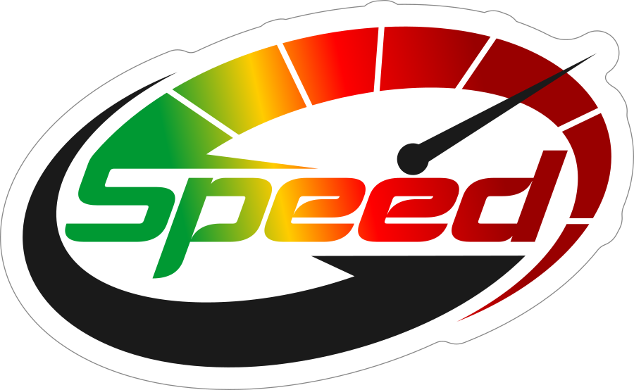 Speed Racing Car Sticker Shipped Fast & Free!