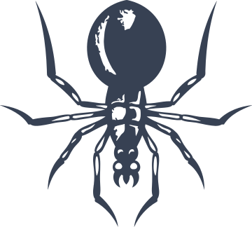 Spider Facing Down Sticker - Fast Shipping & No Minimums
