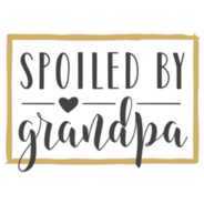 Spoiled By Grandpa Cute Lettering Sticker