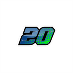 Sport Racing Start Number 20 Sticker