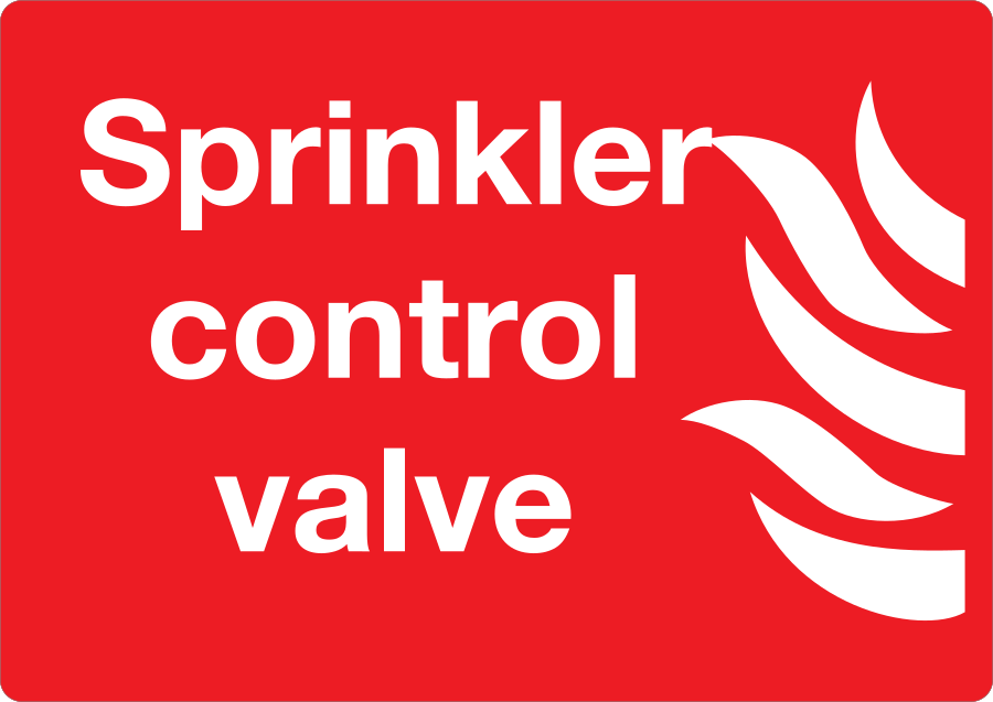 Sprinkler Control Valve Sign Sticker Shipped Fast & Free!