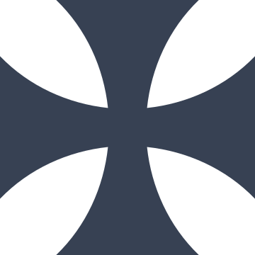 Square Iron Cross Sticker - 50+ Colors!