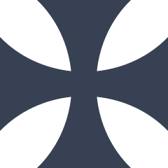 Square Iron Cross Sticker - 50+ Colors!