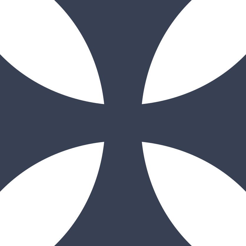 Square Iron Cross Sticker - 50+ Colors!