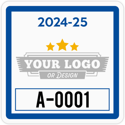 Customizable Parking Permits – Premium Vinyl Material