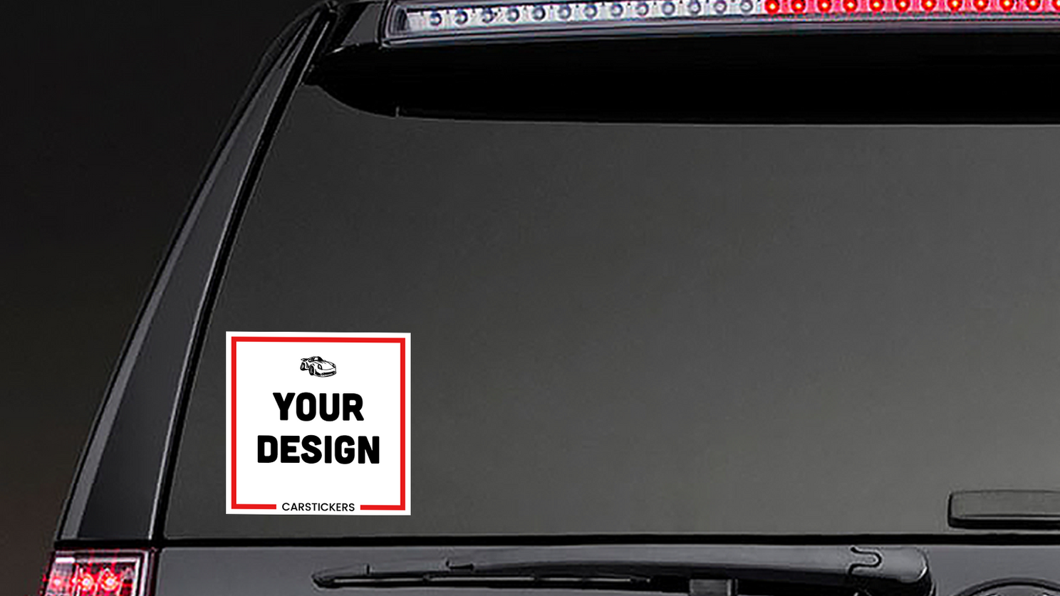 Custom Square Stickers - Vibrant, Multi-Color Vinyl Print