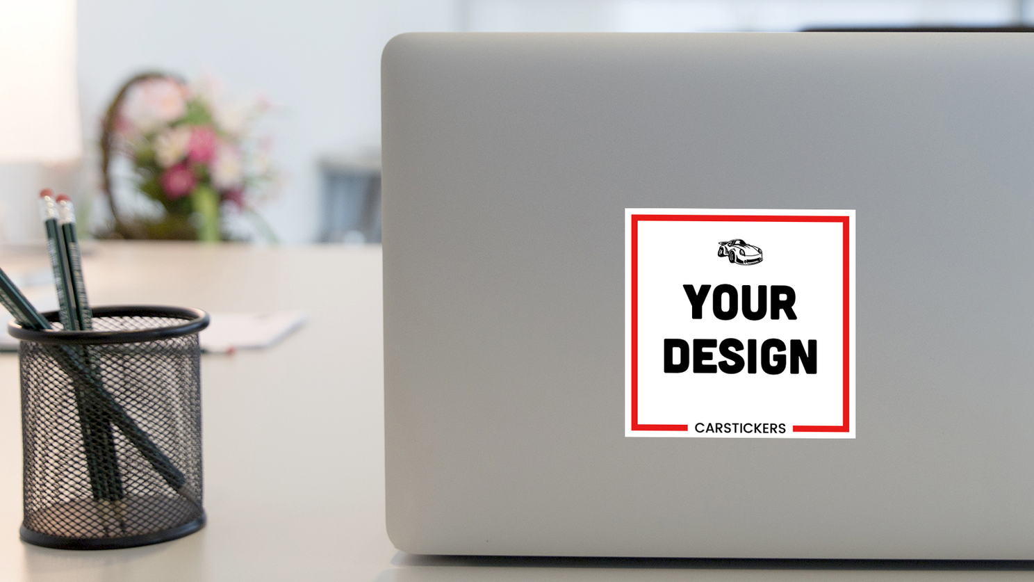 Custom Square Stickers - Vibrant, Multi-Color Vinyl Print