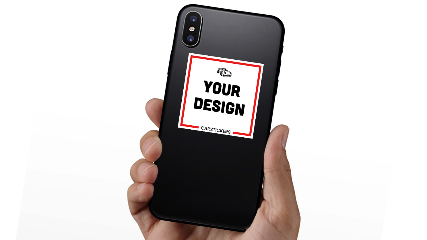 Custom Square Stickers - Vibrant, Multi-Color Vinyl Print