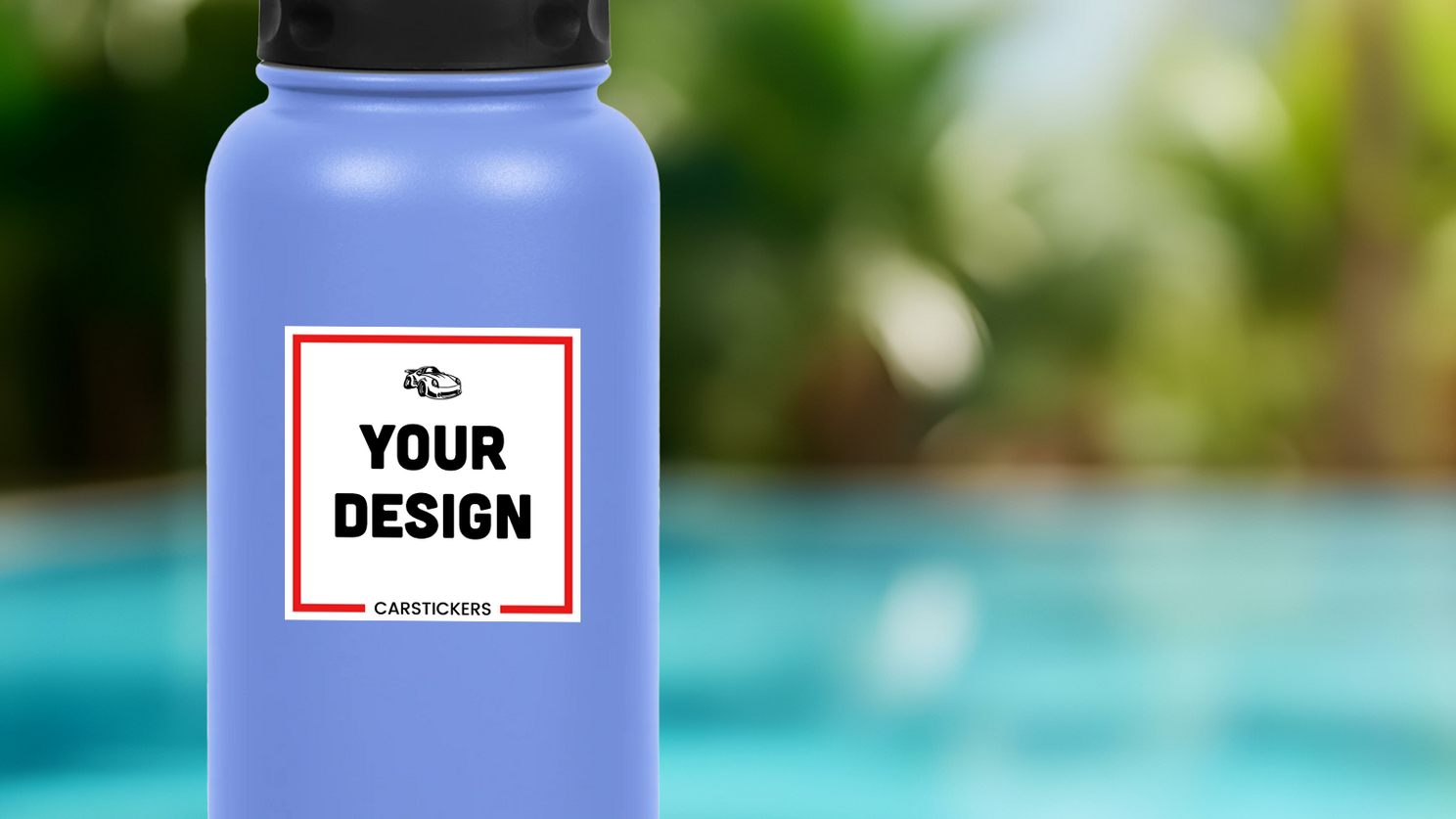 Custom Square Stickers - Vibrant, Multi-Color Vinyl Print