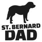 St. Bernard Dad Sticker