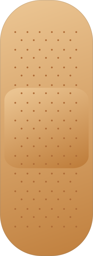 Standard Band Aid Sticker Shipped Fast & Free!