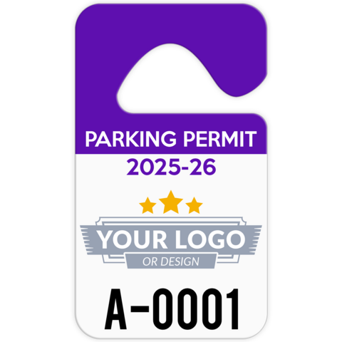 Custom Hang Tag Parking Permits - Personalized & Professional