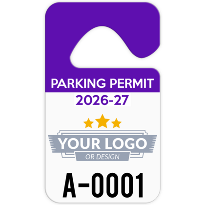 Custom Parking Permit Stickers & Hang Tags