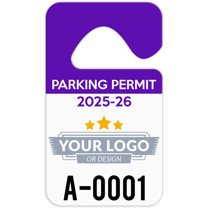 Custom Hang Tag Parking Permits - Personalized & Professional