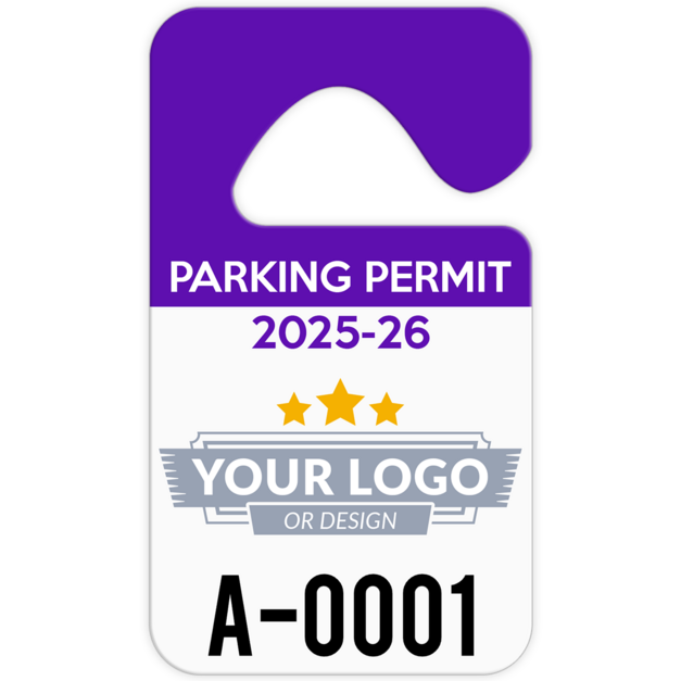 Custom Hang Tag Parking Permits - Personalized & Professional