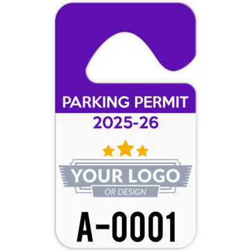 Custom Hang Tag Parking Permits - Personalized & Professional