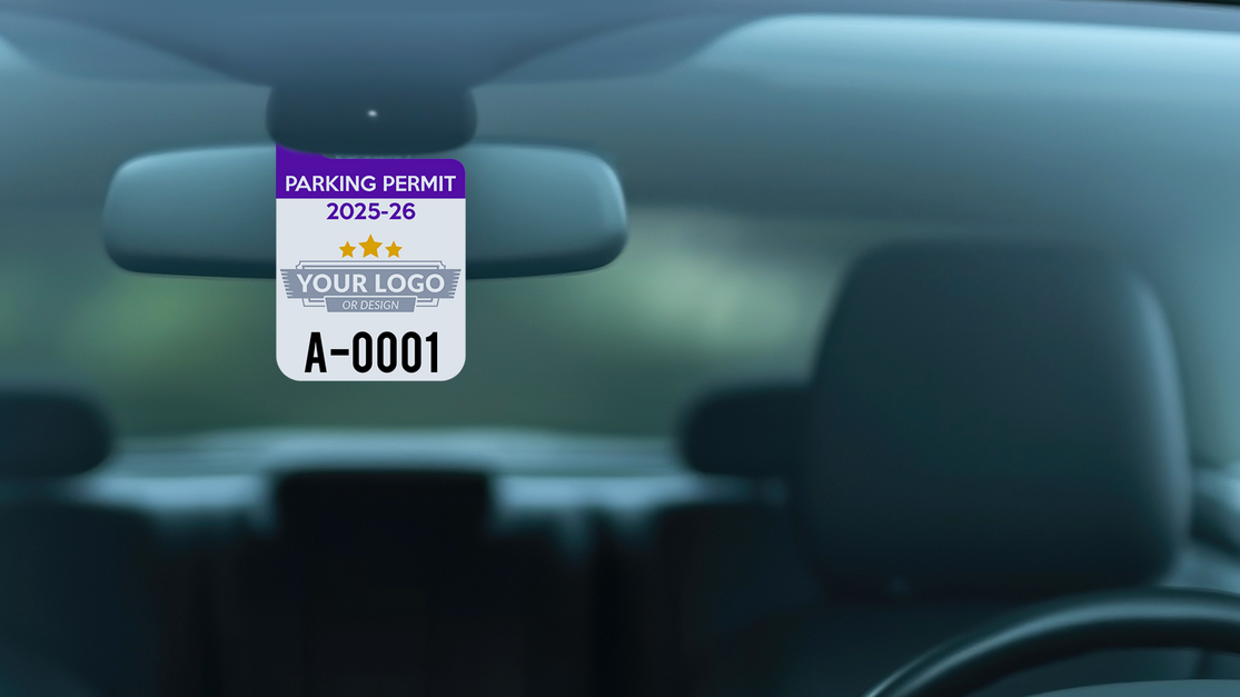 Custom Hang Tag Parking Permits - Personalized & Professional