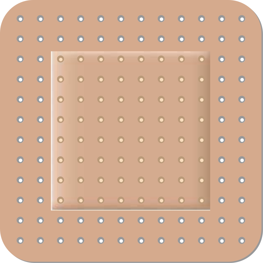 Standard Square Bandage Sticker Shipped Fast & Free!