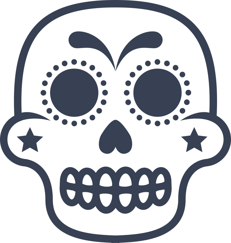 Order Your Star Cheeks Decorative Skull Sticker Today - Free Shipping!