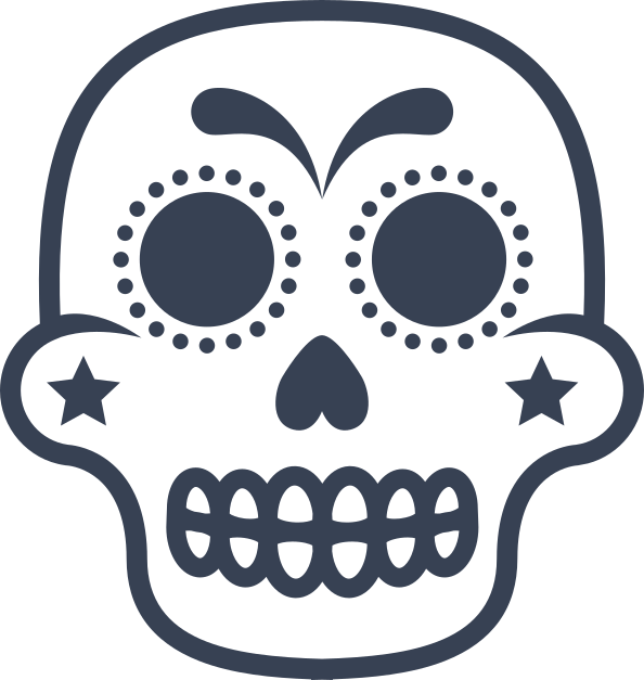 Order Your Star Cheeks Decorative Skull Sticker Today - Free Shipping!