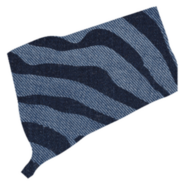 State Of Connecticut Blue Zebra Print Sticker