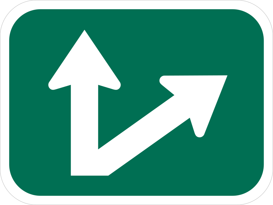 Straight Or Diagonal Right Sticker