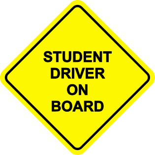 Student Driving Stickers & Decals - Driver Training/School