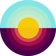 Sunrise Sunset Graphic Sticker