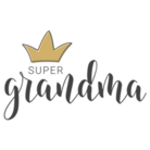 Super Grandma Crown Lettering Sticker
