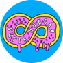Super Hungry, Infinity Donut, Slogan Sticker