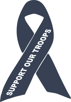 Order Your Support Our Troops Ribbon Today - Free Shipping!
