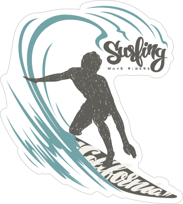 Surfer, Surfing Car Stickers & Decals – Dozens of Cool Designs