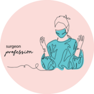 Surgeon Portrait Profession Illustration Sticker