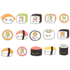 Sushi And Rolls Sticker Sheet