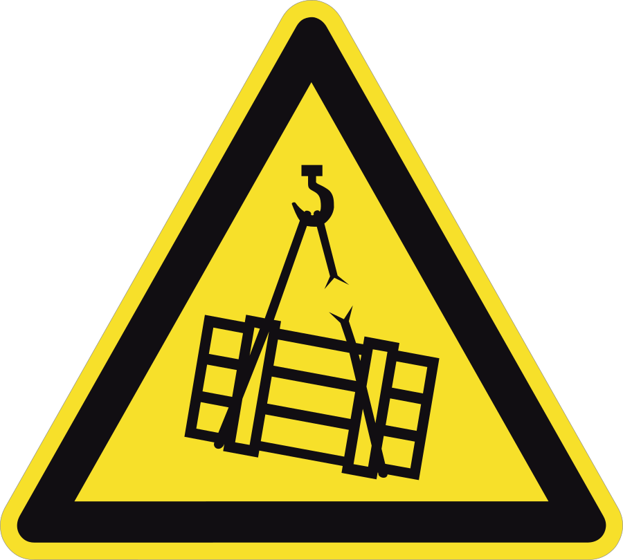 Suspended Load Sign Sticker