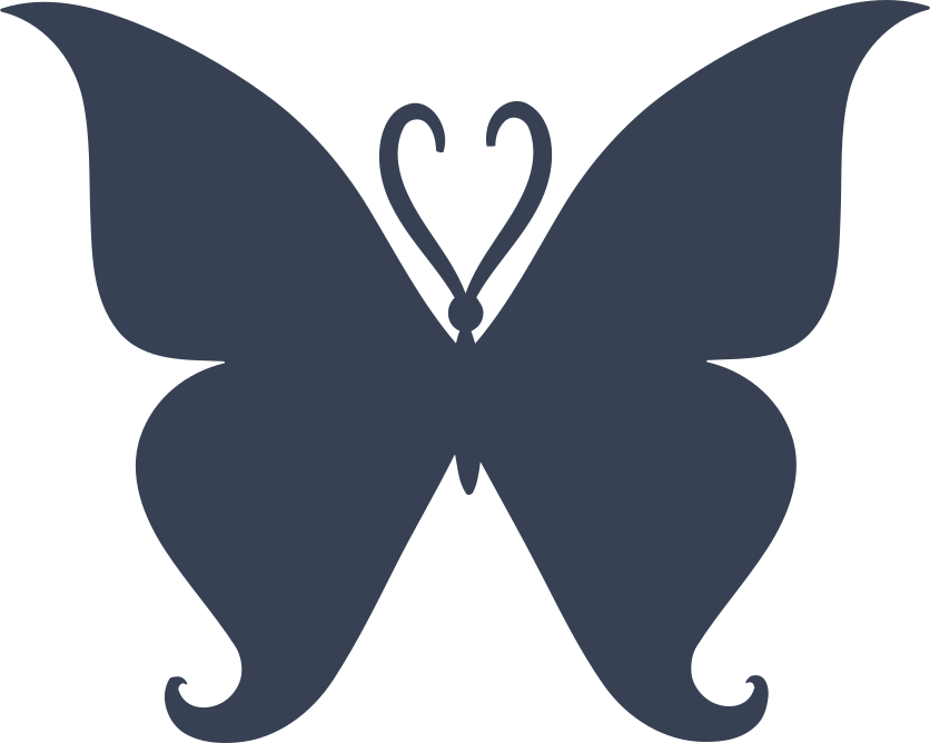 Sweet Simple Butterfly Sticker - 50+ Colors!