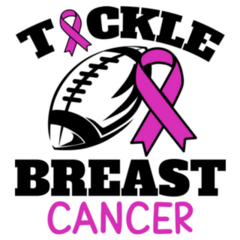 Tackle Breast Cancer American Football Sticker