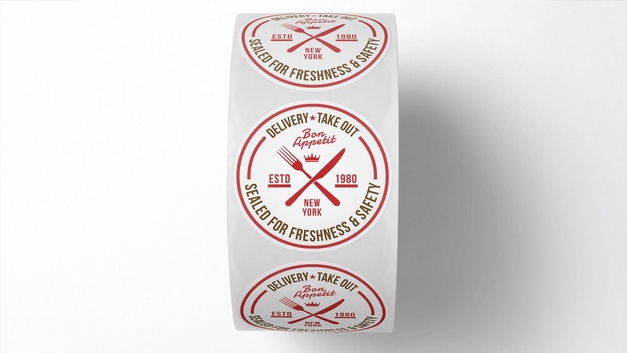 Custom Circle Labels & Sticker Rolls with Free Shipping