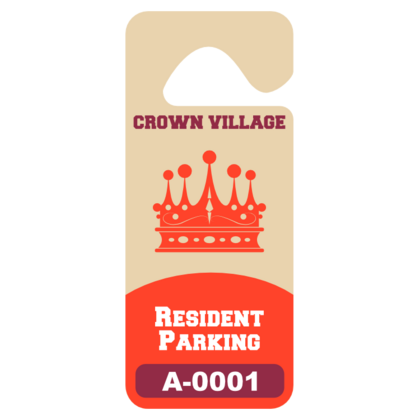 Apartment Parking Permit Stickers for Resident Vehicles