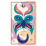 Tarot Card Butterfly Magic Celestial Sticker