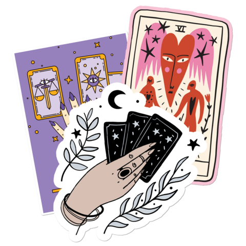 Tarot Card Stickers & Decals | Free Shipping