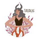 Taurus Beauty Astrology Sticker