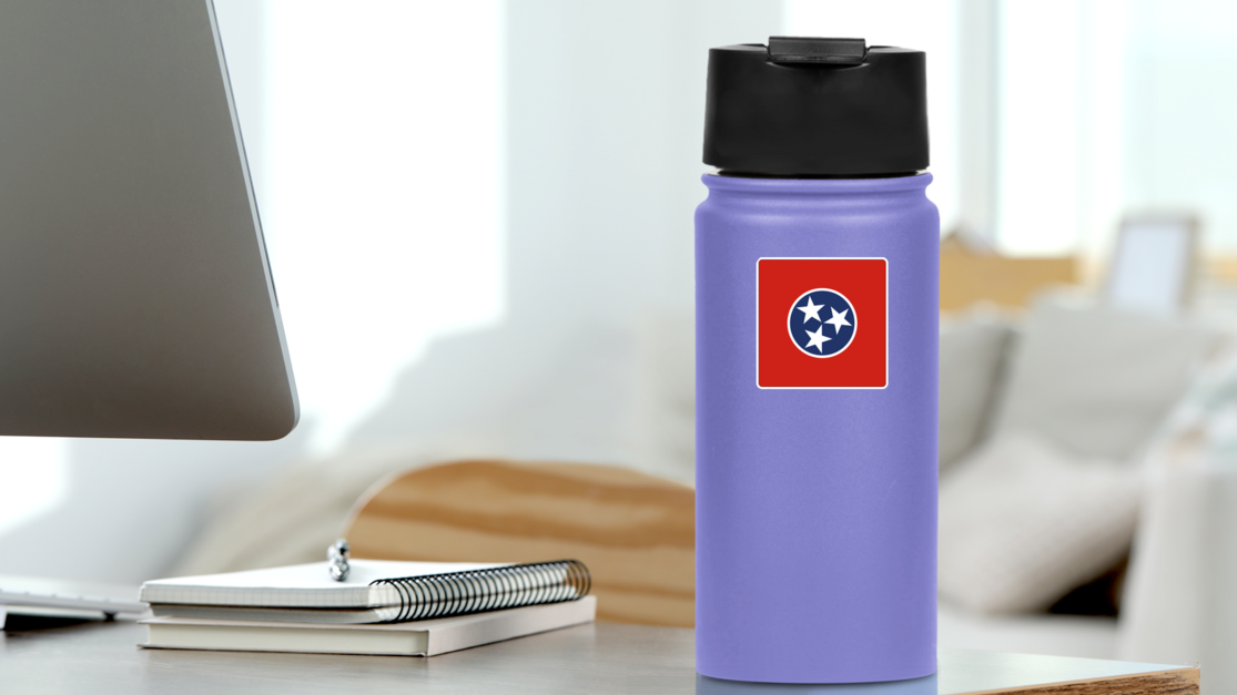 Tennessee Square Flag Sticker