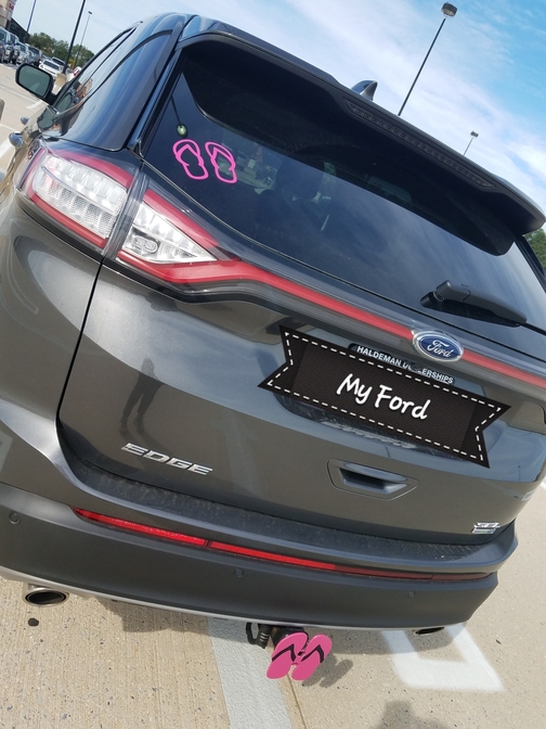 Flip Flop Car Decals & Stickers | Flip Flop Bumper Stickers