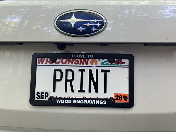 Custom Full Color License Plate Frames - No Minimum - Free Shipping!