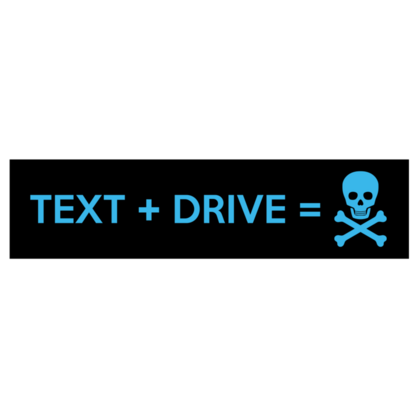 Text + Drive Customizable Bumper Sticker