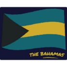 The Bahamas Black Sticker