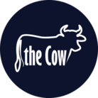 The Cow Text Logotype Sticker